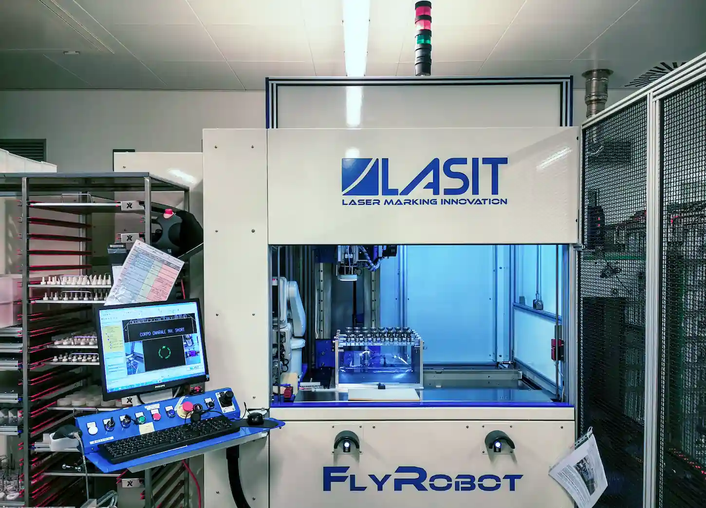 Laser marking of medical components with robots: FyRobot LASIT